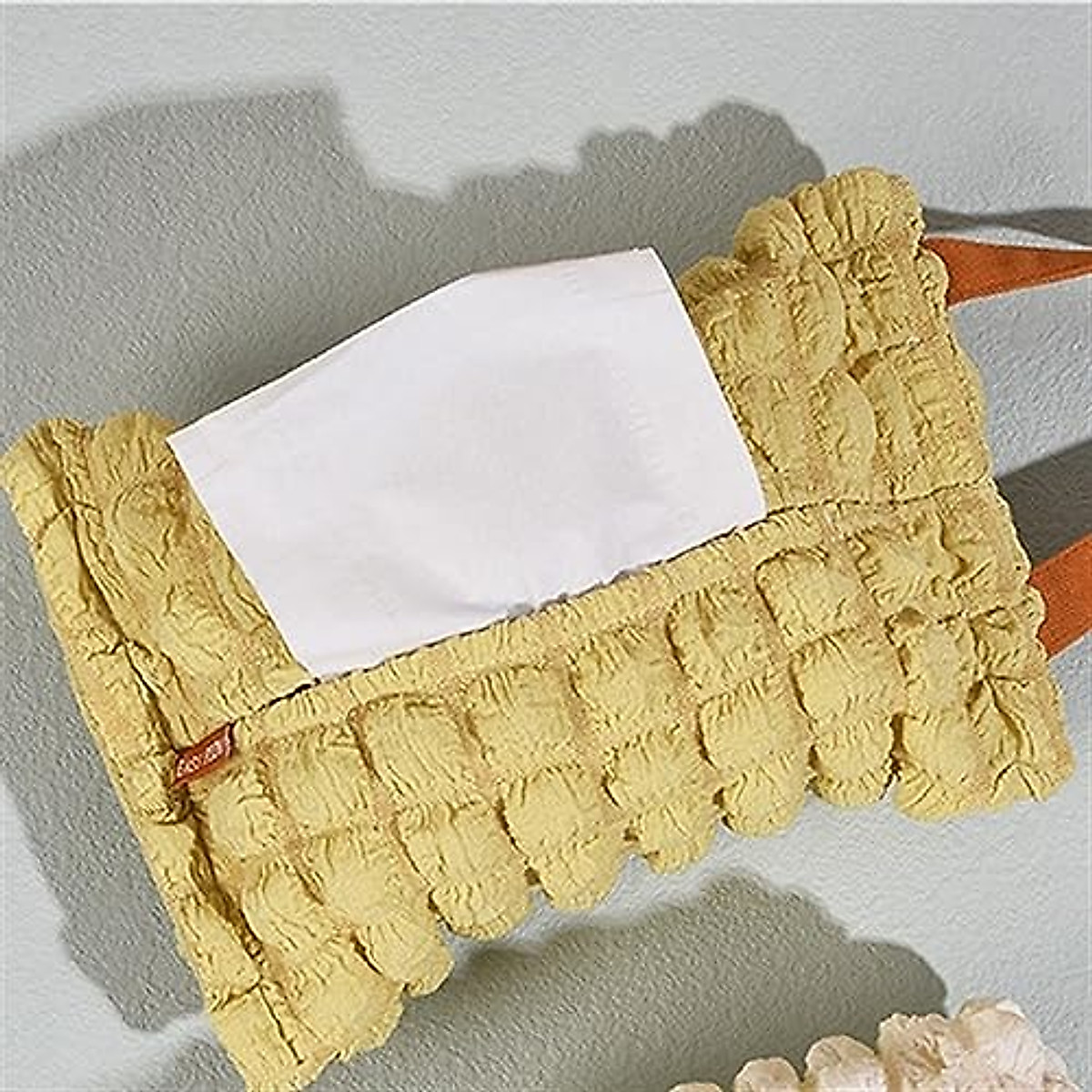 SPICLY Tissue Box Tissue Box, Paper Drawer, Toilet Paper Storage Bag (Color : Brown)