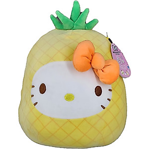 SQUISHMALLOW KellyToys - Sanrio® Hello Kitty® and Friends Squad - 12 Inch (30cm) - Pineapple Hellokitty® - Super Soft Plush Toy Animal Pillow Pal Buddy Stuffed Animal Birthday Gift