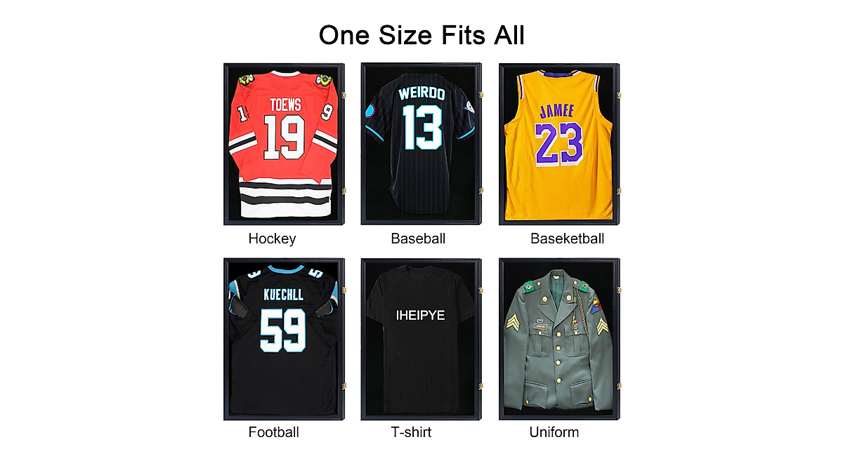 Lockable Jersey Display Frame with UV Protection