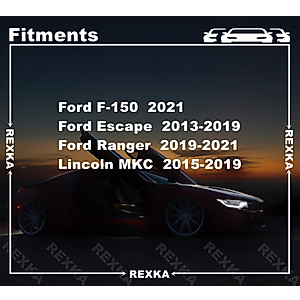 Rexka 20pcs Exterior Rocker Moulding Clips for Ford Escape F-150 MKC Ranger W715201-S300 W716351-S300