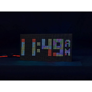 RGB Full-Color LED Matrix Panel Display for Raspberry Pi Pico ESP32 for Arduino 64×32 Pixels 3mm Pitch 2048 RGB LEDs Adjustable Brightness