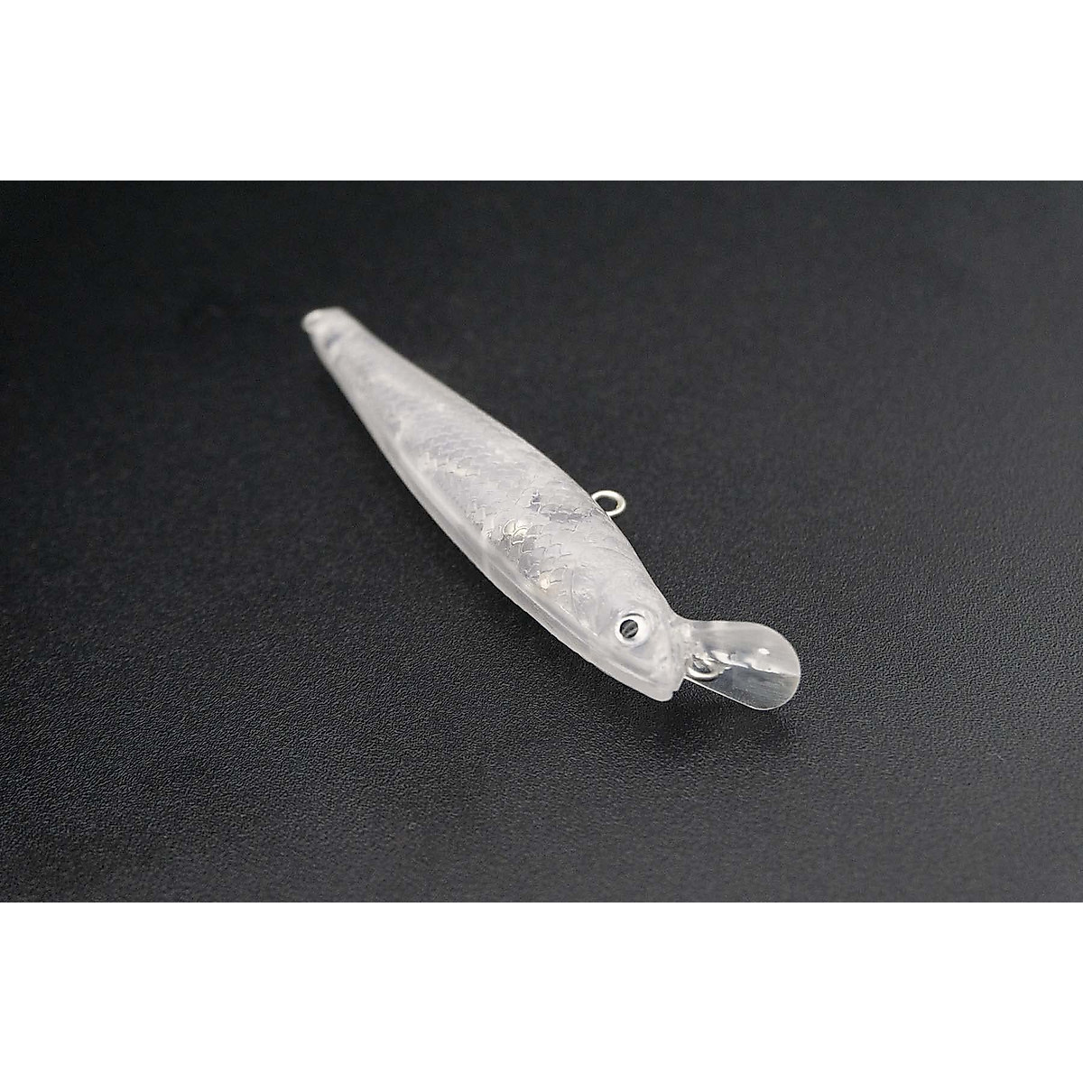 10PCS Unpainted Lure Blanks 3.26g 6.8cm with Free 3mm Special Eye Crankbait Simulation Blank Body Clear Hard Baits Trout Salmon Minnow Lure Popper Lures Topwater Freshwater LQN25