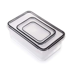 fullstar 28 PCS Plastic Food Storage Containers with Lids (14 Containers & 14 Lids), Leakproof BPA-Free Containers for Kitchen Organization, Meal Prep, Reusable Lunch Container - (Pack of 28)