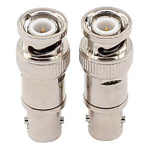 MOTOKU 2X Copper Adapter 50Ohm 38.5mm Insert Type BNC Feed Through Terminator