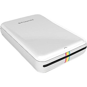 Zink Polaroid ZIP Wireless Mobile Photo Mini Printer (White) Compatible w/ iOS & Android, NFC & Bluetooth Devices
