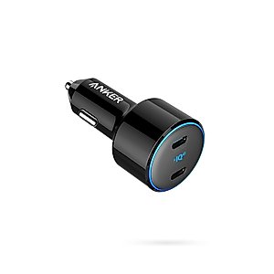 USB C Car Charger, Anker 48W 2-Port PIQ 3.0 Fast Charger Adapter, PowerDrive+ III Duo with Power Delivery for iPhone 12/12 Pro/12 Pro Max/11/11 Pro/11 Pro Max/XR/XS/X, Galaxy, Pixel, iPad Pro and More