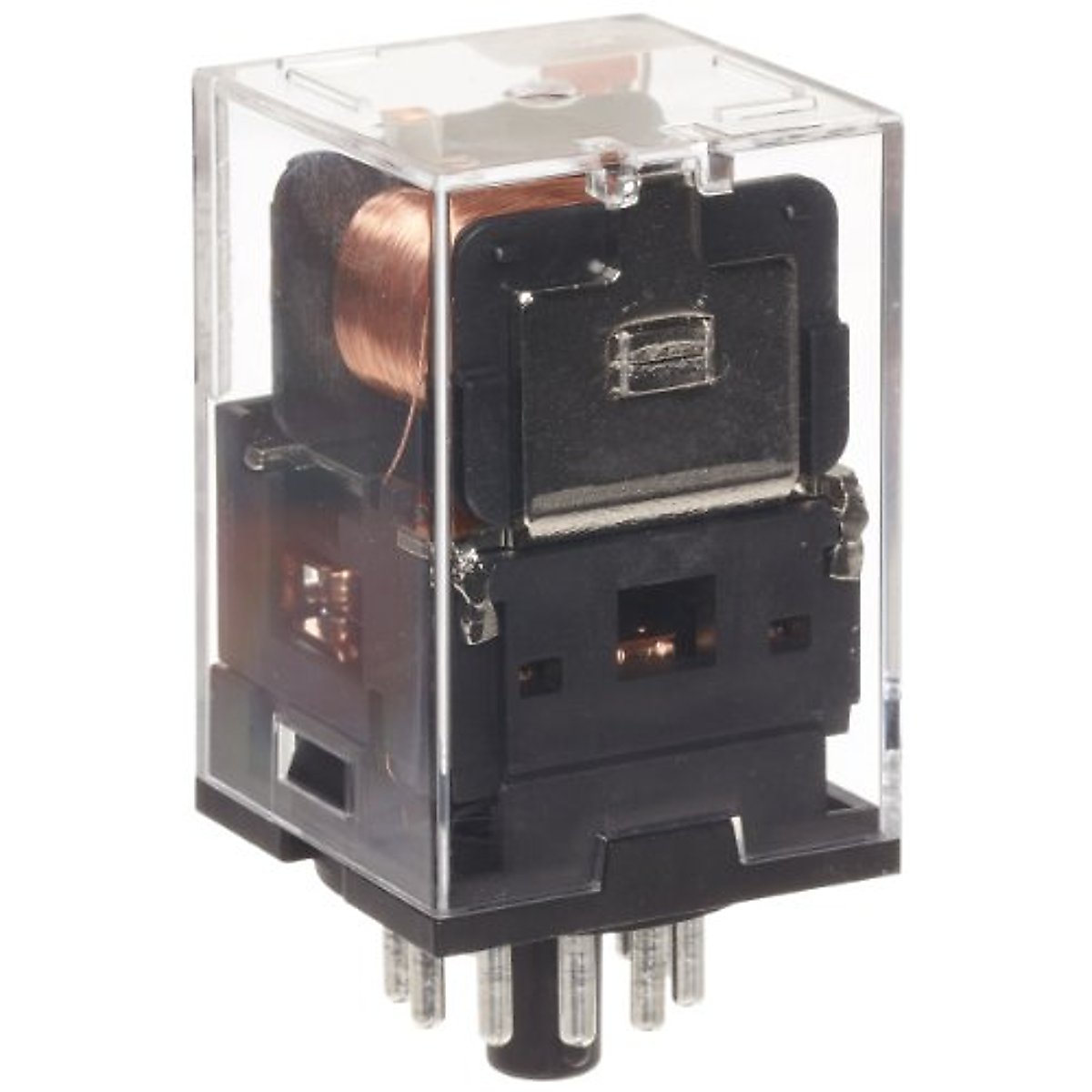 Omron MKS3P-5 DC24 General Purpose Relay with Mechanical Indicator, Basic Model Type, Plug-In Terminal, Standard Internal Connections, Triple Pole Double Throw Contacts, 55.8 mA Rated Load Current, 24 VDC Rated Load Voltage