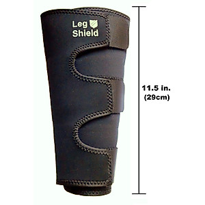 Leg Shield Bike Pant Protector - Completely Protects Cyclist's Pants from Grease and Chain Unlike Existing Straps and Clips - Comfortable, Snug Fit, Easy On/Off (1 Unit)