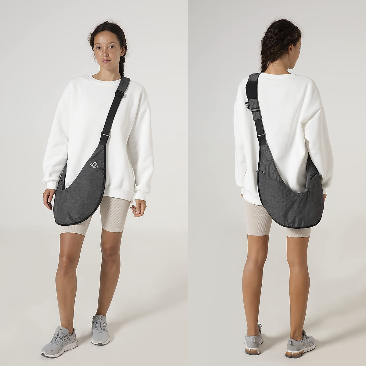 WATERFLY Packable Sling Bag for Women Travel Crossbody Bag Shoulder Purse Anti-Theft Zipper