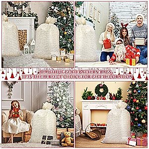 3 Pieces 55 Inch Festival Gift Bags Jumbo Plastic Gift Bag for Graduations, Weddings, Bridal Showers, Mother's Day, Birthdays, Engagement Parties, Retirements, Christmas, Hanukkah,Golden