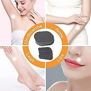 Set 80pcs Hair Removal Exfoliating Pads Smooth Legs Skin Arm Face Hair Remover Away