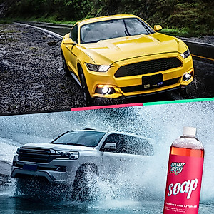 Undrdog Car Wash Soap, Foam Cannon Soap For Pressure Washer, Cleaner Detailing Supplies, Foam Gun Soap For Cars, Motorcycles, Trucks, Boats, 8, 16, 32oz (16oz)