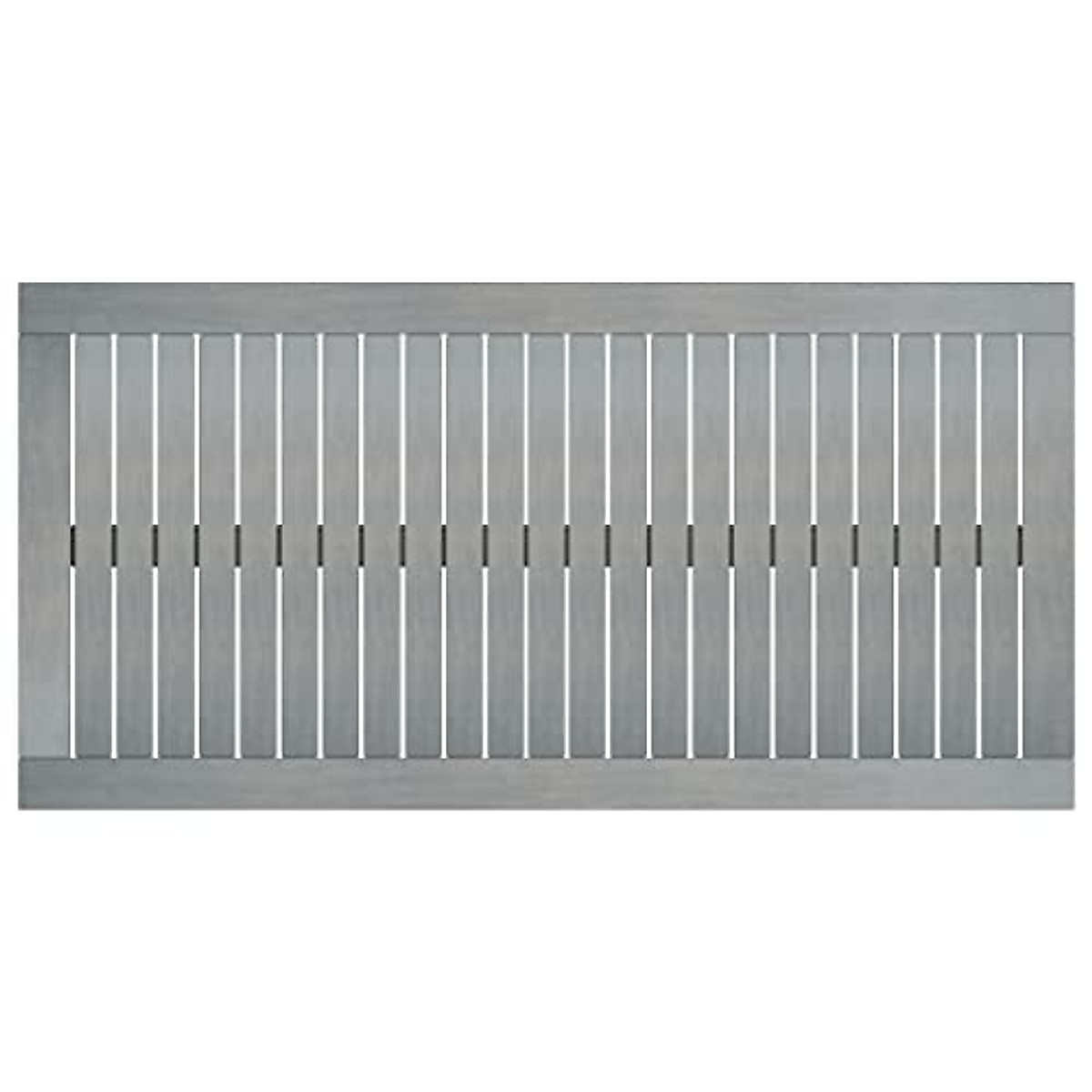 BIGBARLEY Outdoor Coffee Table with Umbrella Hole, Patio Coffee Table, Wooden Furniture for Patio, Deck, Porch, Balcony, Garden and Backyard, Coffee Table 39.4"x19.7"x13" Gray Solid Acacia Wood