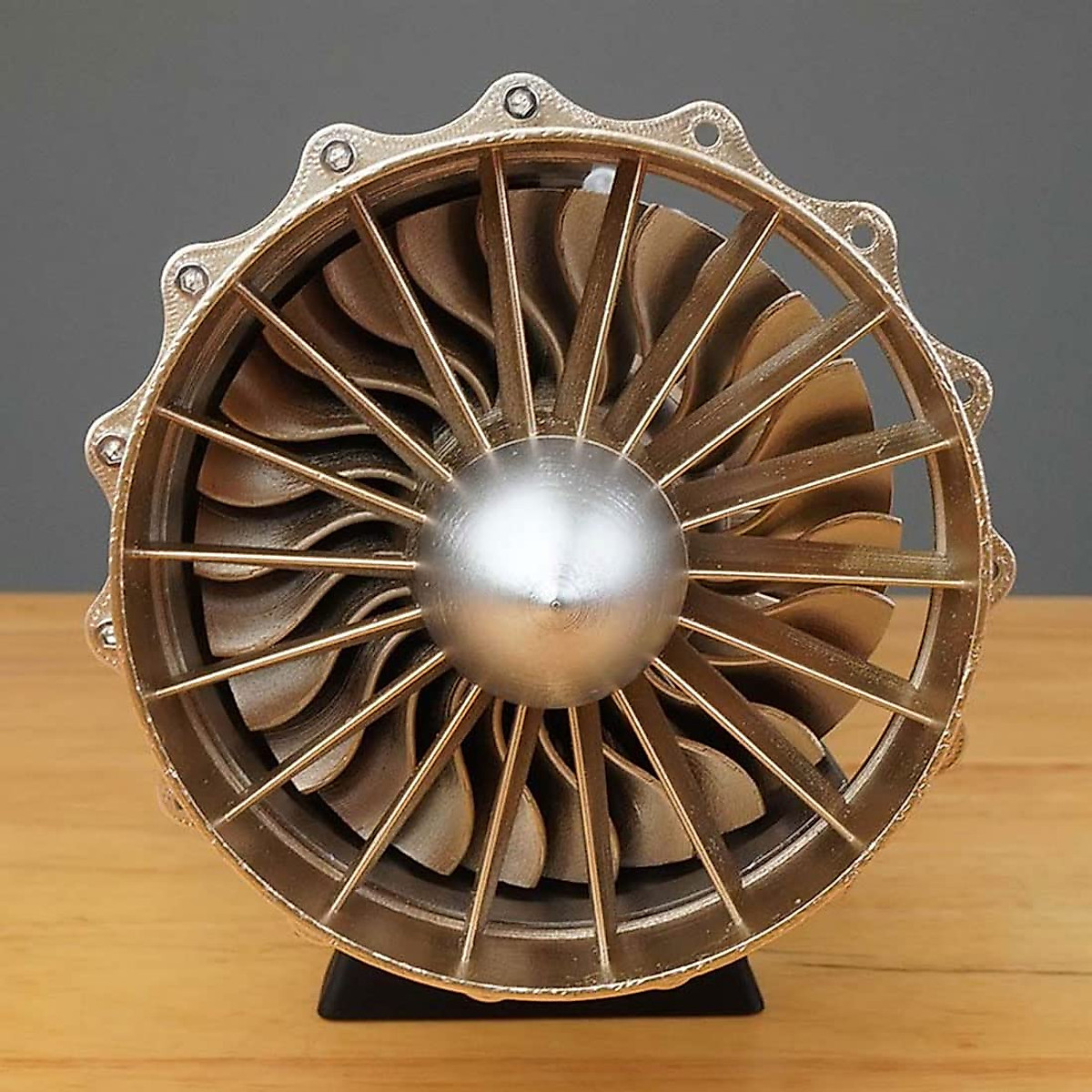LETOY Turbofan Frighter WS-15 Engine Kit, 150+Pcs Metal Turbofan Engine for Adults That Works, 1/20 DIY Assembly 3D Metal Kit Technology Experiment Model