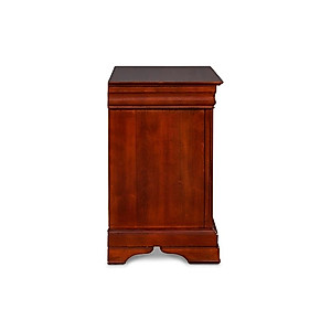 New Classic Furniture Versailles Nightstand, Bordeaux