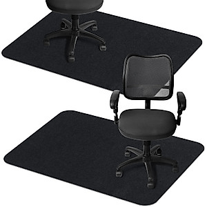 2 Pack Chair Mat for Hard Floor 35"x47" Office Chair Mat Desk Chair Mat for Hardwood Surface Noiseless Non Slip Floor Mats for Hardwood Floor Tile Floor Rectangular Floor Protector Low Pile Desk Rug