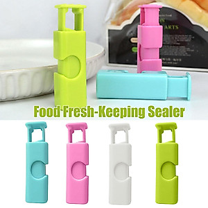 Tsugar Bread Bag Clips, Bread Bag Seal Clip Reusable Easy Squeeze & Lock for Snack Food Bread Bag, Strong Moistures-Proof Fresh-Keeping Sealing Clip