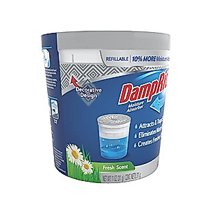 DampRid Refillable Moisture Absorber, 11 oz., 6-Pack – Fresh Scent Moisture Absorbers, 10% More Absorbing Power*, Eliminates Musty Odors for Fresher, Cleaner Air