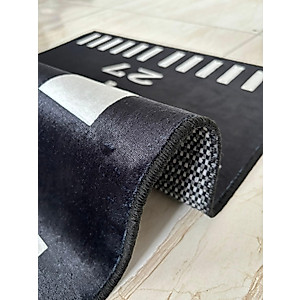 Runway Rug,Track Rug,Aircraft Rug,Aviation Carpet,Airport Rug,Plane Rug,Runway Area Rug,Floor Area Rug,Racing Track Rug,Road Pattern Rugs RM1206.0 60x100Cm//23x39 inch