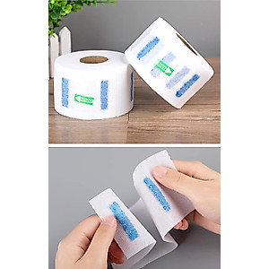 85 Counts Disposable Barber Neck Strip Professional Stretchy Paper Neck Band Protector Hairdressing Accessory Tool Barber Accessories Hair Washing Cutting Shaving Styling Coloring