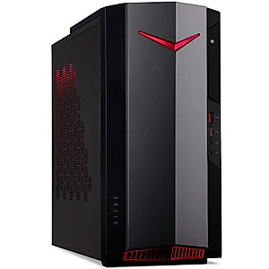 acer 2023 Nitro 50 Gaming Desktop Intel 8-Core i7-11700 32GB RAM 1TB PCIe SSD 2TB HDD NVIDIA GTX 1650 Super GDDR6 4GB HDMI DP DVI-D USB-C WiFi AX BT RJ-45 Windows 11 Home w/RE USB Drive