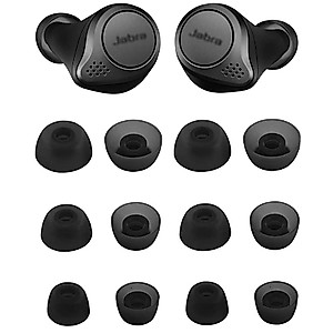 ALXCD Ear Tips for Jabra Elite 65t Headphone, 6 Pairs Replacement Silicone Earbud tips, Fit for Jabra Elite Active 65t, S/M/L