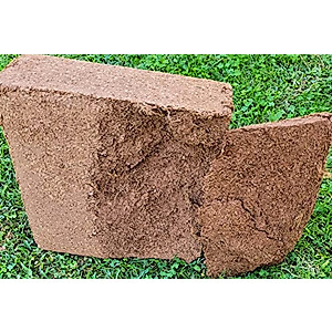 Coco Coir Mega Brick Organic Coconut Coir 11 Pound Coco Fiber Compressed Block Pre Washed Buffered Potting Soil Indoor Outdoor Garden Use Vegetable Flower Seed Starter