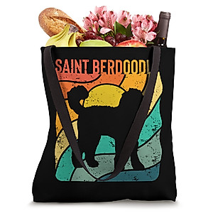 Saint Berdoodle Vintage Sunset Mom Dad Tote Bag