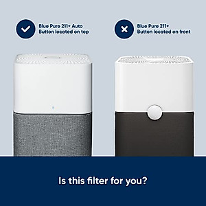BLUEAIR Blue Pure 211+ Auto Genuine Replacement Filter, Particle and Activated Carbon, fits Blue Pure 211+ Auto Air Purifier