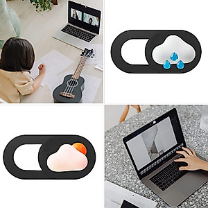 SOLUSTRE 6pcs Camera Cover Webcam Privacy Slider Laptop Camera Webcam Cover Slider Laptop Cam Cover Camera Slider Camera for Computer Phone Camera Computer Laptop Lens Slide Rail White Abs