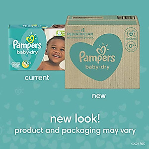 Diapers Size 2, 234 Count and Baby Wipes - Pampers Baby Dry Disposable Baby Diapers, ONE MONTH SUPPLY with Baby Wipes Sensitive 6X Pop-Top Packs, 336 Count (Packaging May Vary)