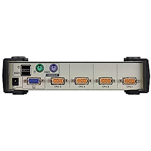 ATEN CS84U 4-Port PS/2-USB KVM VGA Switch - Control up to 4 VGA Computers for Windows, Linux, Mac, and Sun