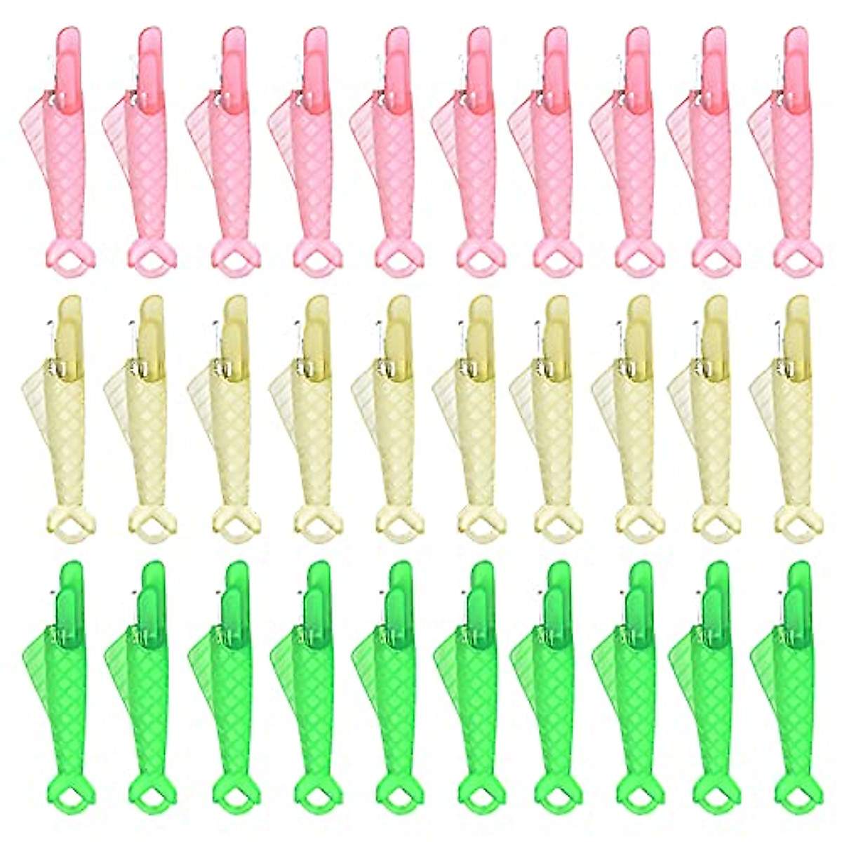 30 Pcs Sewing Machine Needle Threader Fish Type Quick Sewing Threader Embroidery Floss Automatic Sewing Craft DIY Tool