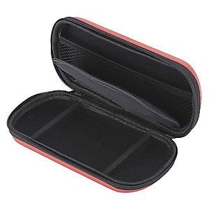 Heayzoki 2Pcs Carrying Case for PSV1000 2000 Console, Portable Storage Bag Protective EVA Hard Carry Case for PSP1000 2000 3000 and Accessories(red)