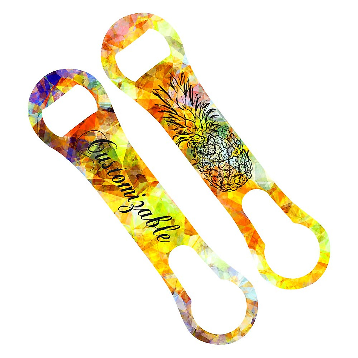 CUSTOMIZABLE V-Rod® Bottle Opener - Tribal Pineapple