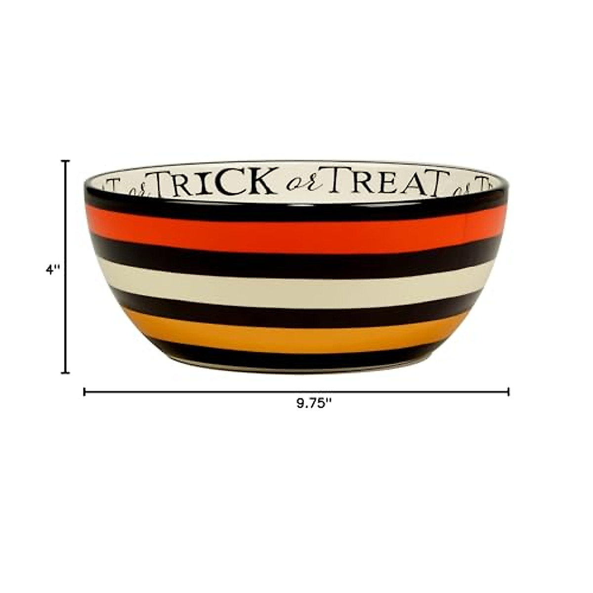 Certified International Spooky Halloween 110oz.Deep Bowl, Multicolor