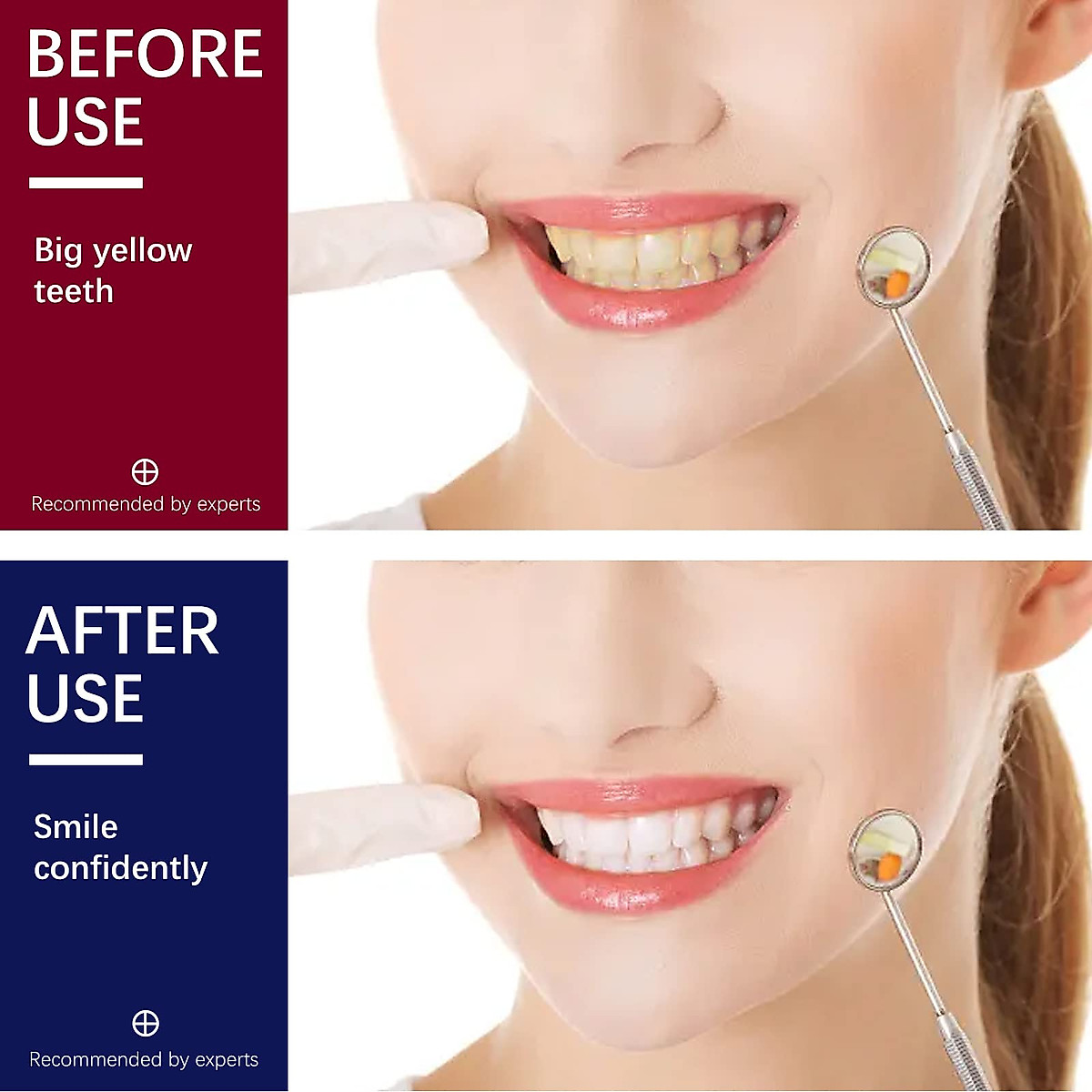 Teeth Whitening Pen 4 Pens for 70+ Uses, Twice a Day for Visibly Whiter in 1 Week, Effective Painless No Sensitivity Vanilla Mint Flavor