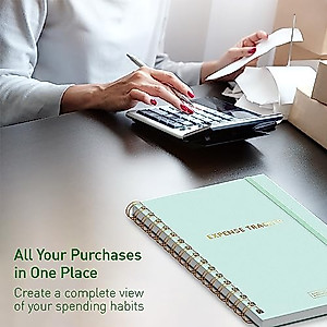 S&O Budget Tracker Notebook - Spending Schedule Notepad to Stay Organized - Savings Journal - Finance Planner - Expense Diary & Money Book - 160 Pages, 6.4” x 8.4”