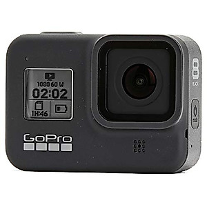 GoPro HERO8 Black Waterproof Action Camera w/Touch Screen 4K HD Video 12MP Photos +Sandisk Extreme 128GB Micro Memory Card + Hard Case + Head Strap + Chest Strap + Gopro Hero 8 - Top Value Accessories
