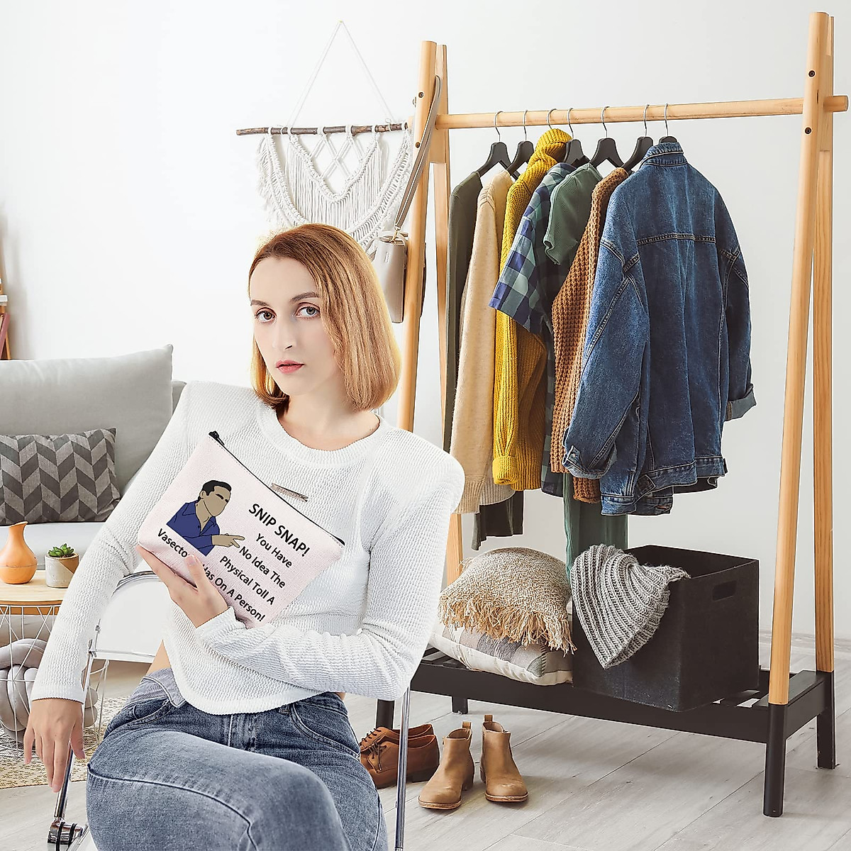 VAMSII funny vasectomy Makeup Bag You Have No Idea The Physical Toll A Vasectomy Has On A Person(Snip Snap)