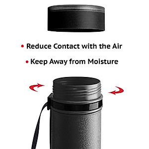 2-Pack Extendable Poster Tubes Expand from 24.5” to 40” with Shoulder Strap | Carry Documents, Blueprints, Drawings and Art | Black Portable Durable Round Storage Cases with Lids and Labels