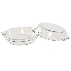 Home-X Pie Bakeware Set of 2, Glass Baking Accessories, 7” Dessert Pie Plates