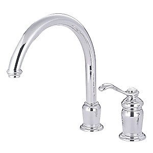 Kingston Brass KS7821TLLS Templeton Single Handle HIGH SPOUT Kitchen Faucet without Sprayer, Polished Chrome