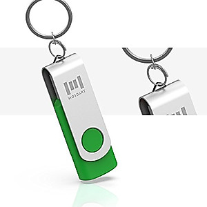 MOSDART 8GB USB 2.0 Flash Drive 5 Pack Swivel Bulk FAT32 Thumb Drives Jump Drive Zip Drive Memory Sticks with Led Indicator,Black/Blue/Red/White/Green (8 GB,5Pack,Multicolor)