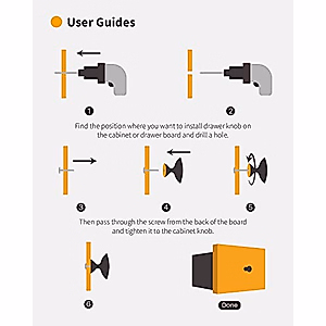 MoHern Black Cabinet Knobs, Dresser Knobs 20 Pack, 1-1/5 inch Matte Kitchen Knobs for Cabinet, Bathroom Cabinet Hardware, Drawer Pulls and Knobs…