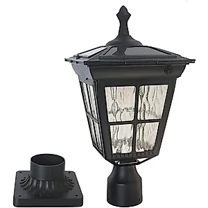 Metal Solar Post Light Fixture,Enhance Your Outdoor Ambiance, The LED