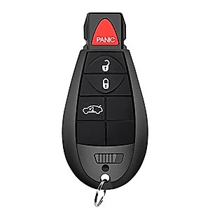 Key Fob Compatible for 2008-2010 Chrysler 300, 2008-2012 Dodge Challenger, 2008-2012 Dodge Charger, SaverRemotes 4 Button Remote Control Replacement for M3N5WY783X IYZ-C01C