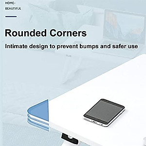 MJWDP Computer Desk Table Lifting Bed Table Desk Rotatable Computer Laptop Table Foldable Standing Desk Adjustable