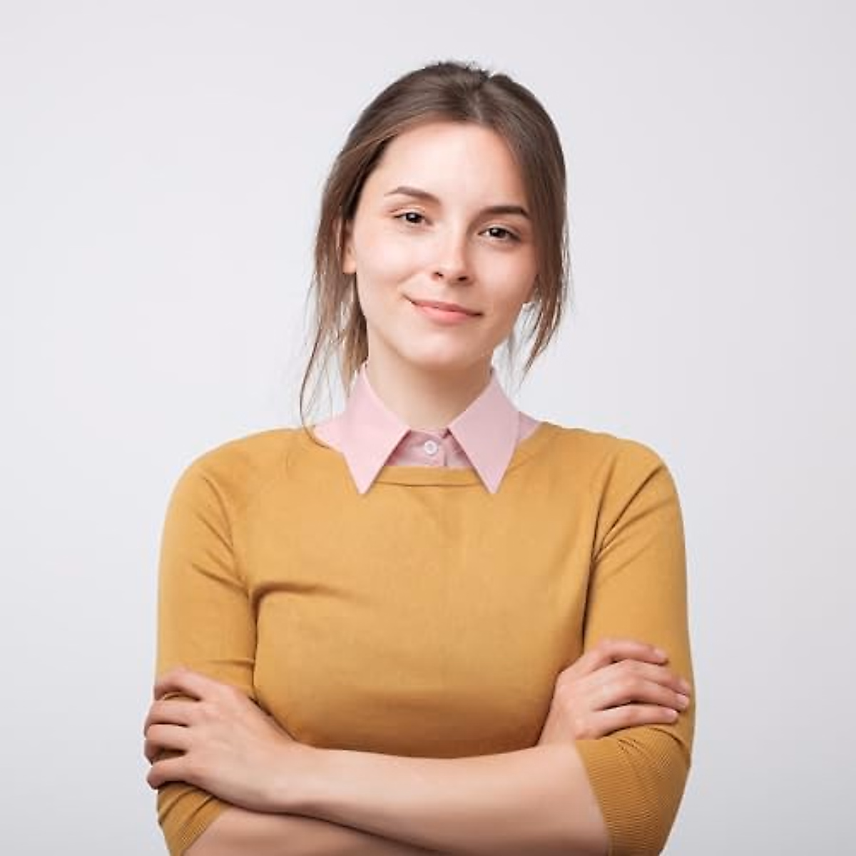 Fake Collar Detachable Dickey Collar Blouse Half Shirts Peter Pan Faux False Collar for Women & Girls Favors, White