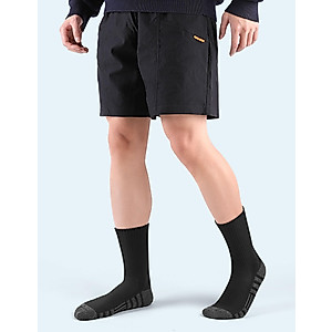 Airacker Athletic Socks Sport Running Calf Socks Performance Cushioned Breathable Crew Socks for Men Women(6 Pairs)